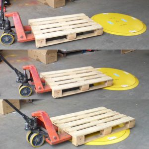 2t Pallet Disc Turntable with Circumference Ramp - LiftMate